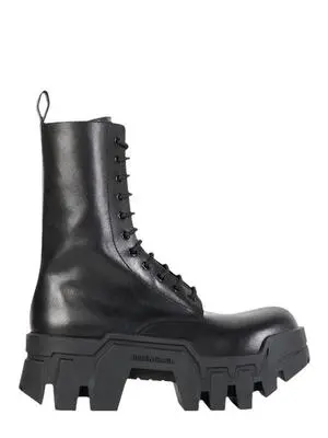 Balenciaga Bulldozer Lace-up Boots - Black
