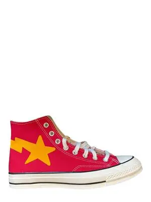 CONVERSE Chinatown Market X A Bathing Ape X Converse Chuck Taylor All Star High Sneakers Red