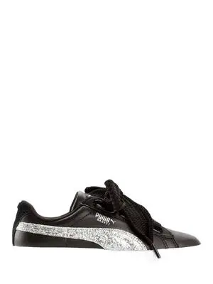 PUMA Basket Heart Glitter Sneakers - Black
