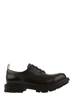 Alexander McQueen Ridged Sole Lace-up - Black