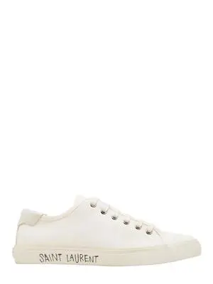 Saint Laurent Malibu Low-top Sneakers - White