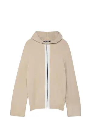 Palm Angels Fleecy Knit Hoodie - Cream