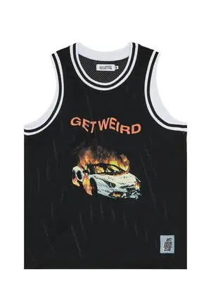 ANTI SOCIAL SOCIAL CLUB Burnout Basketball Jersey - Black