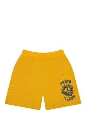 DENIM TEARS Denim University Mesh Shorts - Yellow