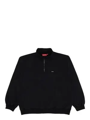 Supreme Small Box Half Zip Pullover - Black | Editorialist
