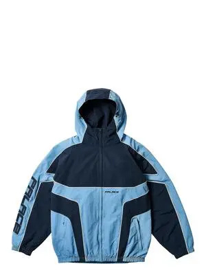 PALACE Piped Hooded Shell Jacket - Blue