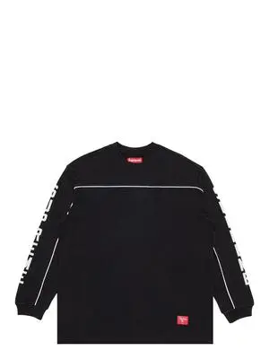 Supreme Paneled Piping Long-sleeve Top - Black