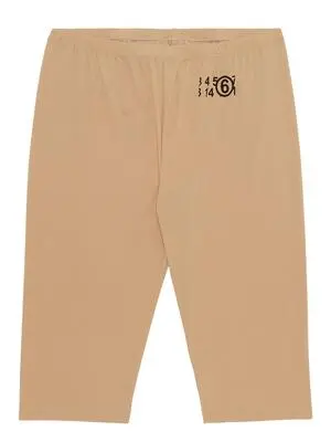 MAISON MARGIELA Logo Biker Shorts - Tan