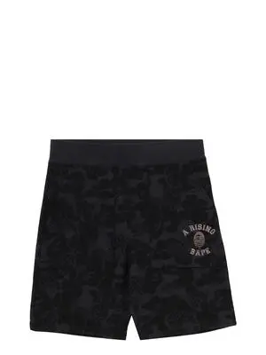 A BATHING APE Asia Camo Fleece Shorts - Black