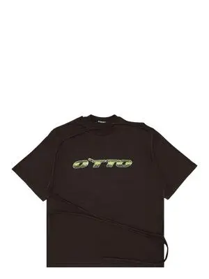 Ottolinger Oversized T-shirt With Flap - Brown