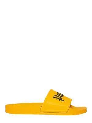 Palm Angels Logo Slides - Yellow