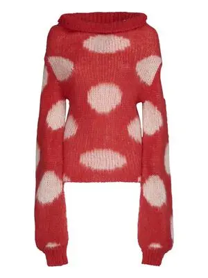 Marni Brushed Dot Sweater - Red