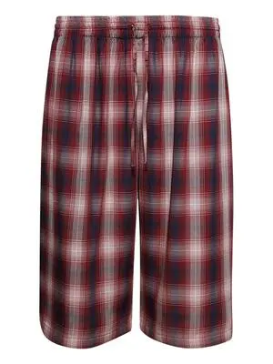 Acne Studios Checkered Shorts - Red