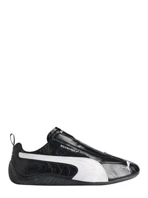 Balenciaga X Puma Speedcat Leather Sneakers - Black