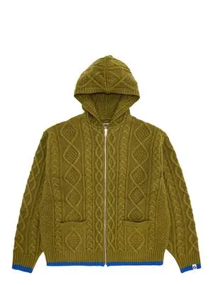 Supreme X Goodenough Zip Up Hooded Sweater - Green