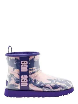 UGG Classic Clear Mini Ankle Boots - Purple