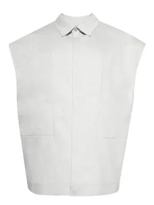 Rick Owens Sleeveless Jumbo Outershirt - White