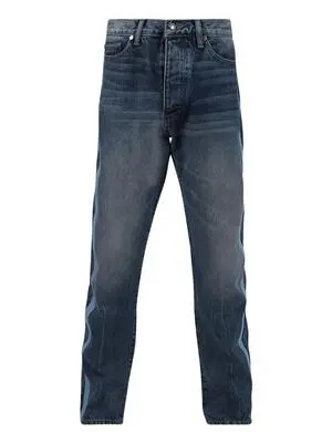 Rhude Embroidered Side Stripe Denim - Blue