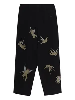 Yohji Yamamoto Printed Pants - Black