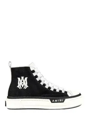 Amiri M.A. Logo Court High Sneakers Black