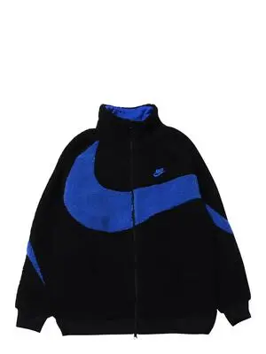 Nike Big Swoosh Reversible Boa Jacket - Black