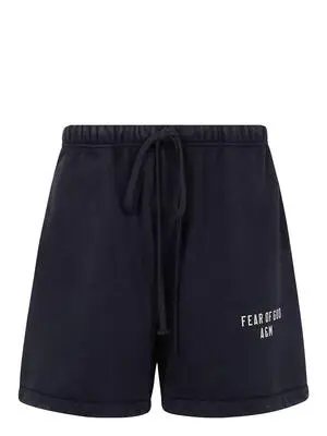 Fear Of God Heavy Fleece Soccer Short - Black