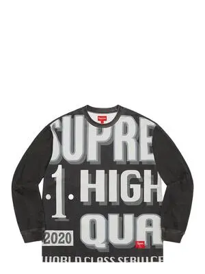Supreme World Class Long-sleeve Top - Black