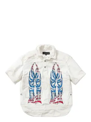 WHO DECIDES WAR BY EV BRAVADO Glory Winged Polo - White