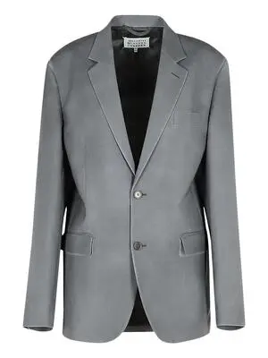 MAISON MARGIELA Single-breasted Blazer - Grey
