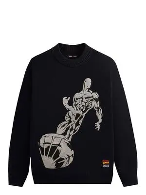 Kith X Marvel Silver Surfer Lewis Crewneck Sweater - Black