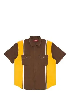 Supreme Reflective Stripe Work Shirt - Brown