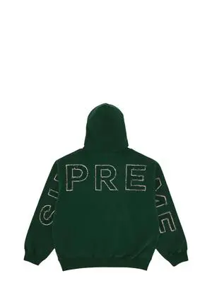 Supreme Frayed Hooded Sweatshirt - Green