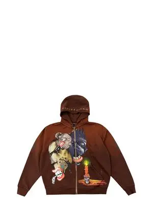 CACTUS JACK BY TRAVIS SCOTT X Ecko Maintaining Zip Hoodie - Brown