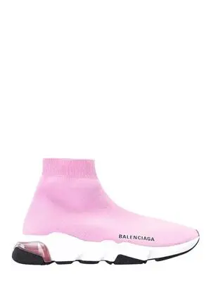Balenciaga Speed Sneaker With Clear Sole - Pink