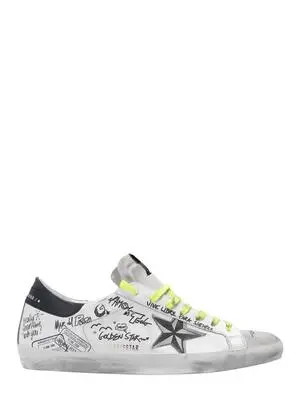 GOLDEN GOOSE Superstar Graffiti Sneakers - White