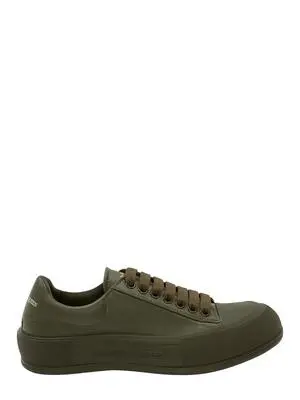 Alexander McQueen Deck Lace Plimsoll - Green