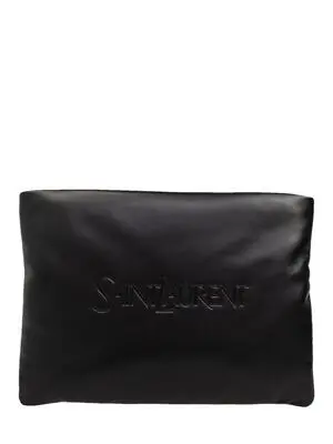 Saint Laurent Large Puffy Pouch - Black