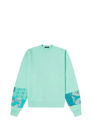Amiri Quilted Artpatch Crew - Green