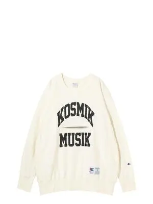 UNDERCOVERISM X Champion Kosmik Musik Sweatshirt - Cream