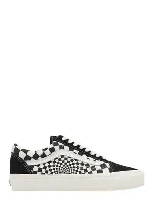 VANS Old Skool Radial Checkerboard Sneakers - Black