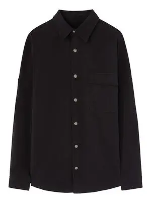 Palm Angels Classic Logo Overshirt - Black
