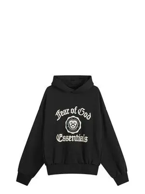 Fear Of God Fleece Shrunken Hoodie - Black