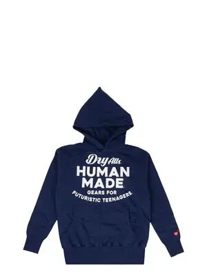 HUMAN MADE Logo Hooded Sweatshirt - Blue