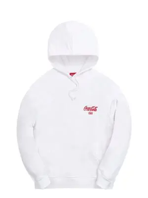 Kith X Coca-cola Ribbon Logo Hoodie - White