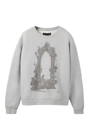 WHO DECIDES WAR BY EV BRAVADO Arc Mirror Pullover - Grey