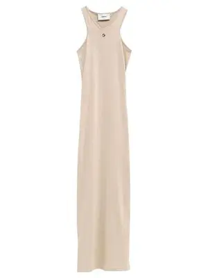 Coperni Tank Top Side Slit Dress - Tan