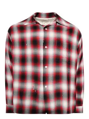 SAINT MXXXXXX Check Long-sleeve Shirt - Red