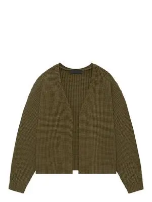 Fear Of God Heavy Waffle Knit Cardigan - Green
