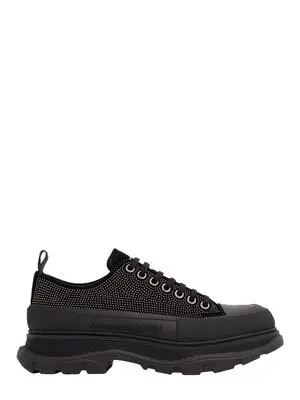 Alexander McQueen Tread Slick Lace-up Sneakers - Black