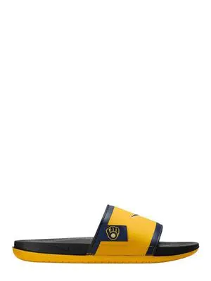 Nike Nfl X Offcourt 'milwaukee Brewers' 2024 Slides - Yellow